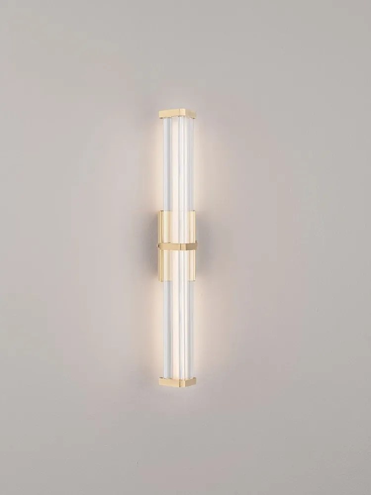 Kovové LED stmívatelné nástěnné svítidlo v matně zlaté barvě Pheme – Nova Luce