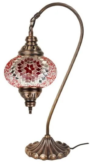 Skleněná ručně vyrobená lampa Fishing Natalie, ⌀ 17 cm