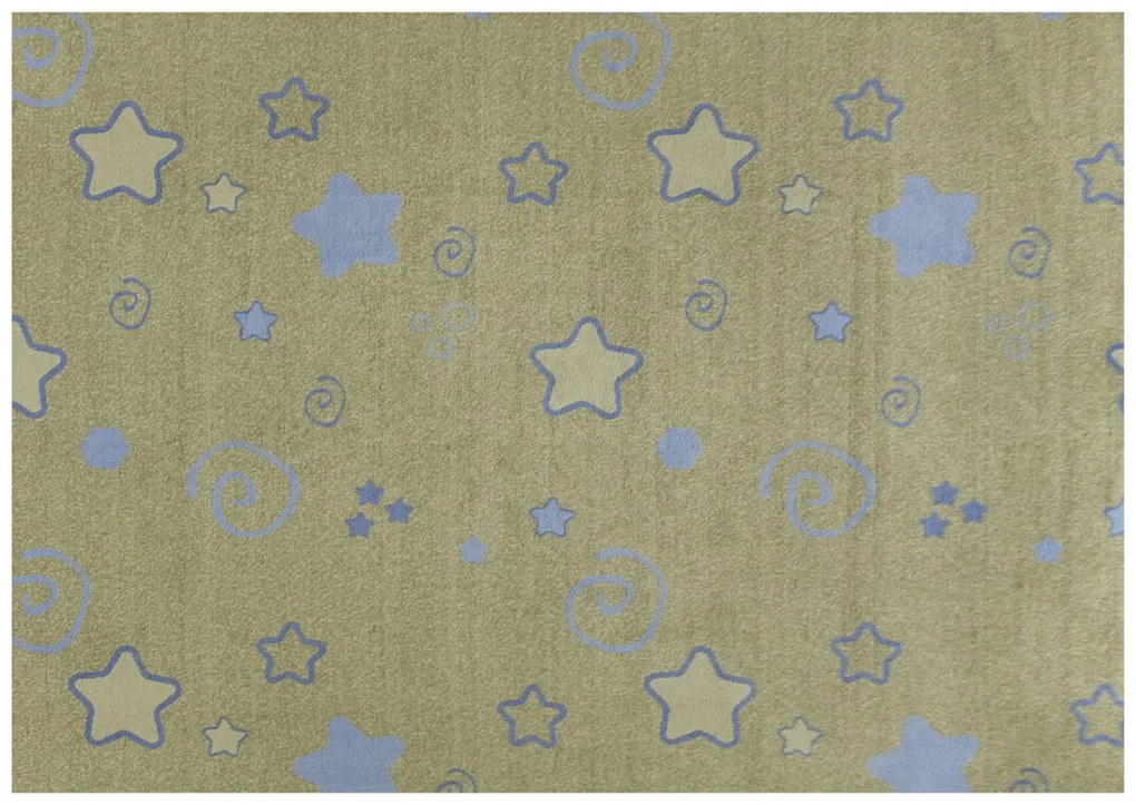 Kusový koberec Stars Pastelový Hvězdy béžový Rozměr: 250x350 cm