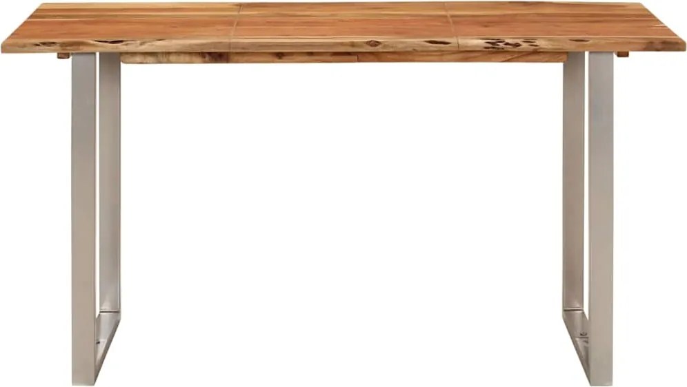 Jídelní stůl 140 x 70 x 76 cm masivní akáciové dřevo 286478