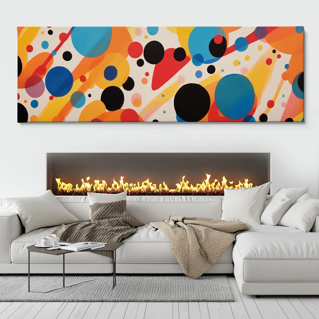 Obraz na plátně - Věčný proud FeelHappy.cz Velikost obrazu: 120 x 40 cm