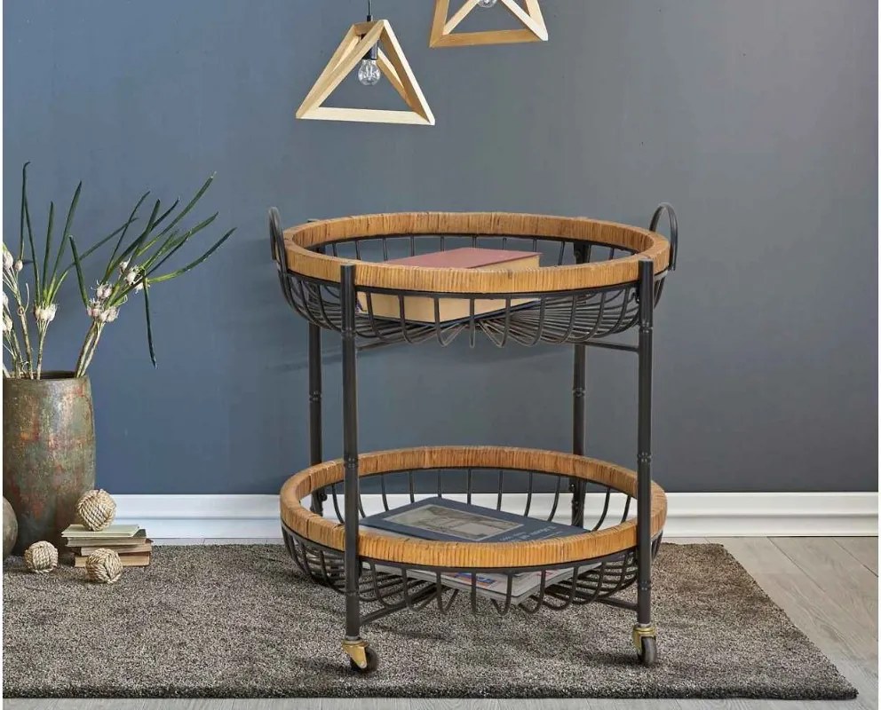 Designový servírovací vozík Barbalyn 57 cm vícebarevný