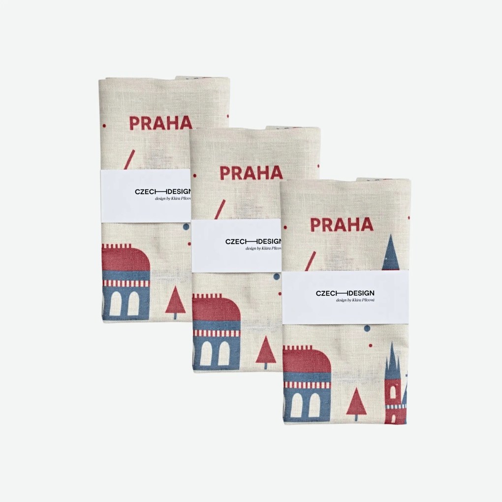 Sada utěrek Praha 3 ks