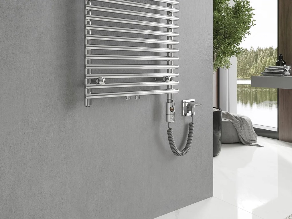 Mexen Sol, elektrické topné těleso 1200x600 mm + topná tyč 600 W, chromová, W125-1200-600-2600-01
