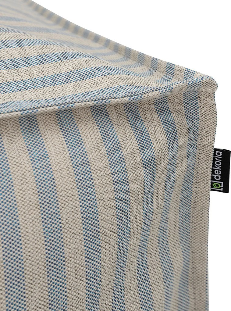 Zahradní puf barva béžová látka venkovní, pletený vzor, vzorované