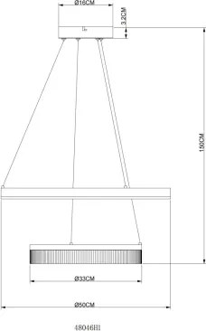 Globo 48046H1 - LED Lustr na lanku ZARA LED/30W/230V 3000K
