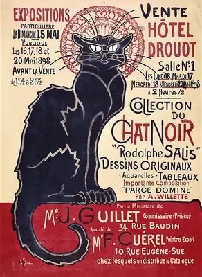 Trefl Dřevěné puzzle Art - Puzzle - Steinlen: Černá kočka, Le Chat Noi