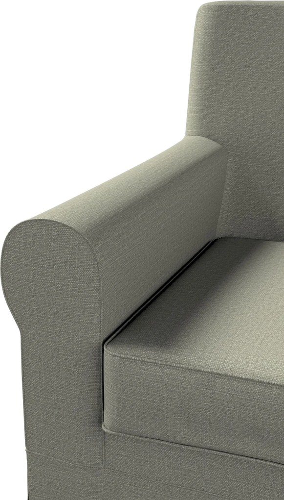 Potah na křeslo IKEA Ektorp Jennylund barva šedá látka pletený vzor