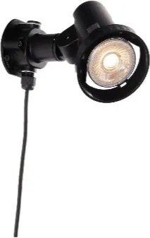 FAN LED-GRUBB-7M Venkovní reflektor LED GRUBB černá, E27, 7 W, 510 lm, 4000 K, 11,8 x 9,4 x 17,6 cm - FANEUROPE