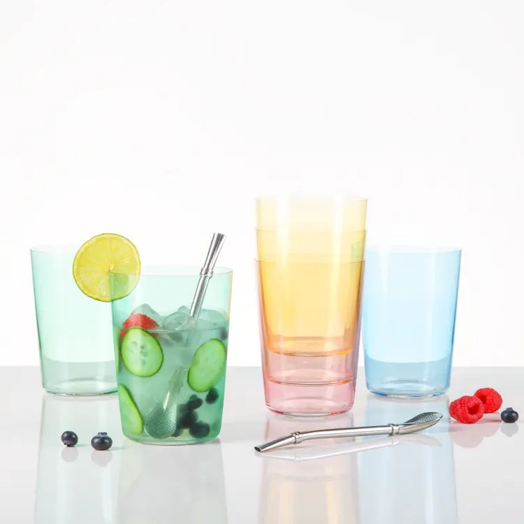 Poháry Tumbler béžové 515 ml set 6 ks – 21st Century Glas Lunasol META Glass (322664)