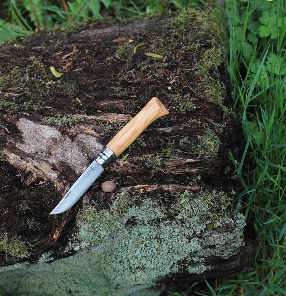 Opinel Olive Wood N°08 zavírací nůž 8,5 cm, 002020