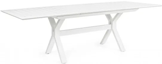 BIZZOTTO Rozkládací zahradní stůl KENYON 180x100cm bílý 0663235