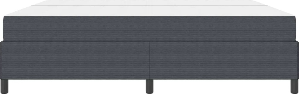 Rám postele s matrací Tmavě šedá 200 x 200 cm textil 3399141