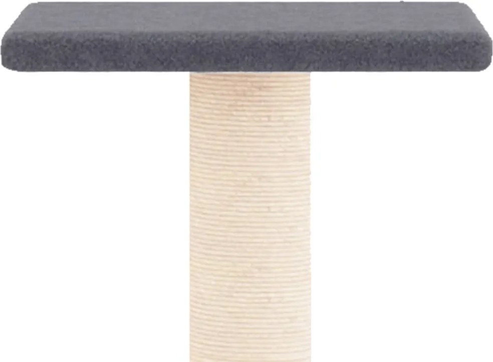 Škrabadlo pro kočky se sisalovými sloupky tmavě šedé 73 cm 172036