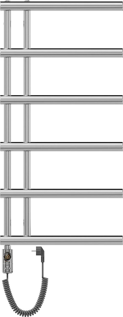 Mexen Jukon, elektrické topné těleso 988 x 500 mm, 600 W, chromová, W116-0988-500-2600-01