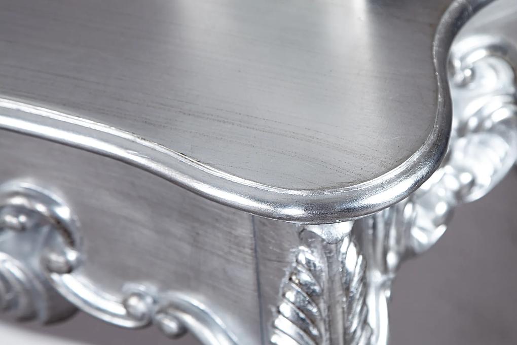 Modern Baroque Period  Konzolový stolek Vedine, 110 cm, stříbrný