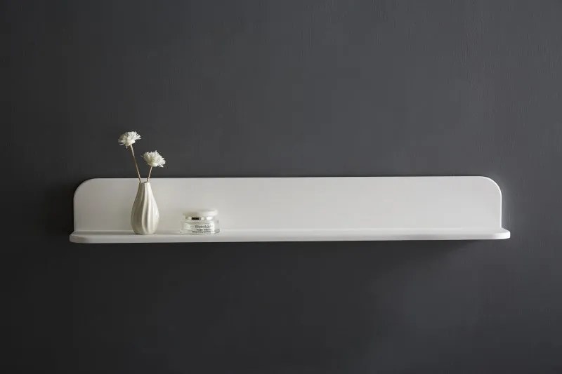 Nástěnná polička do koupelny z minerálního odlitku PB4202 - 90x12x12Minerální kompozit - 90 x 12 x 12 cm