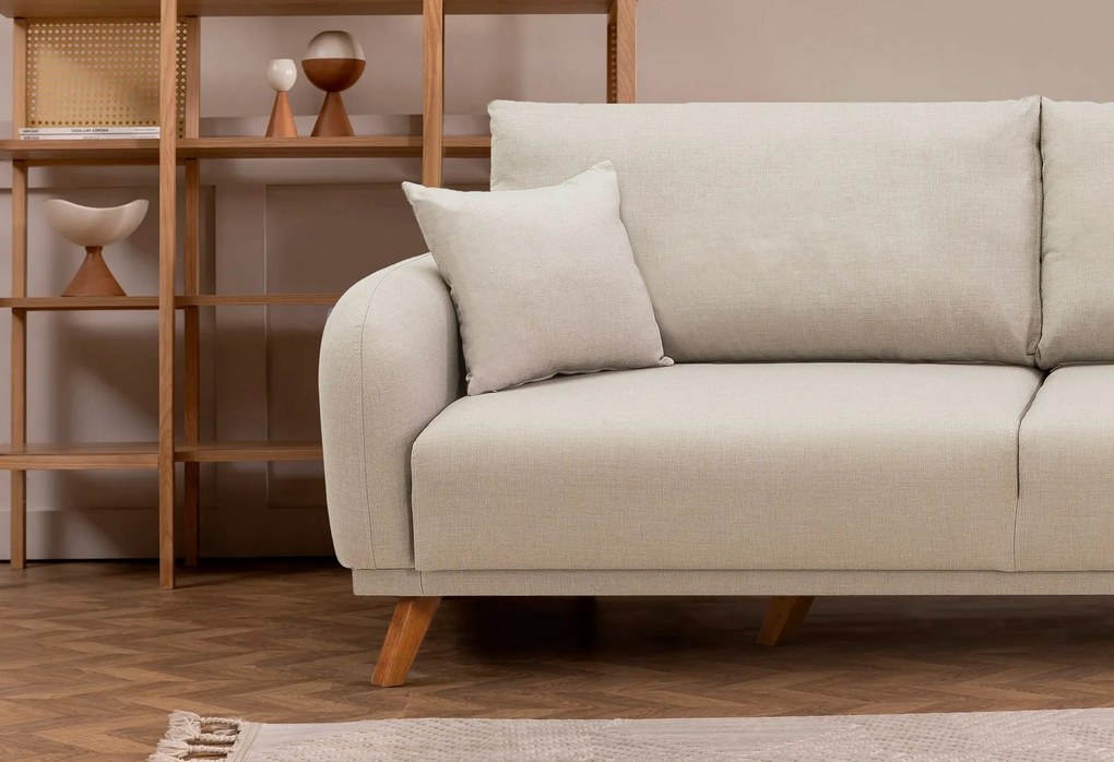 Set křesla a pohovky HERA krémový 237 cm