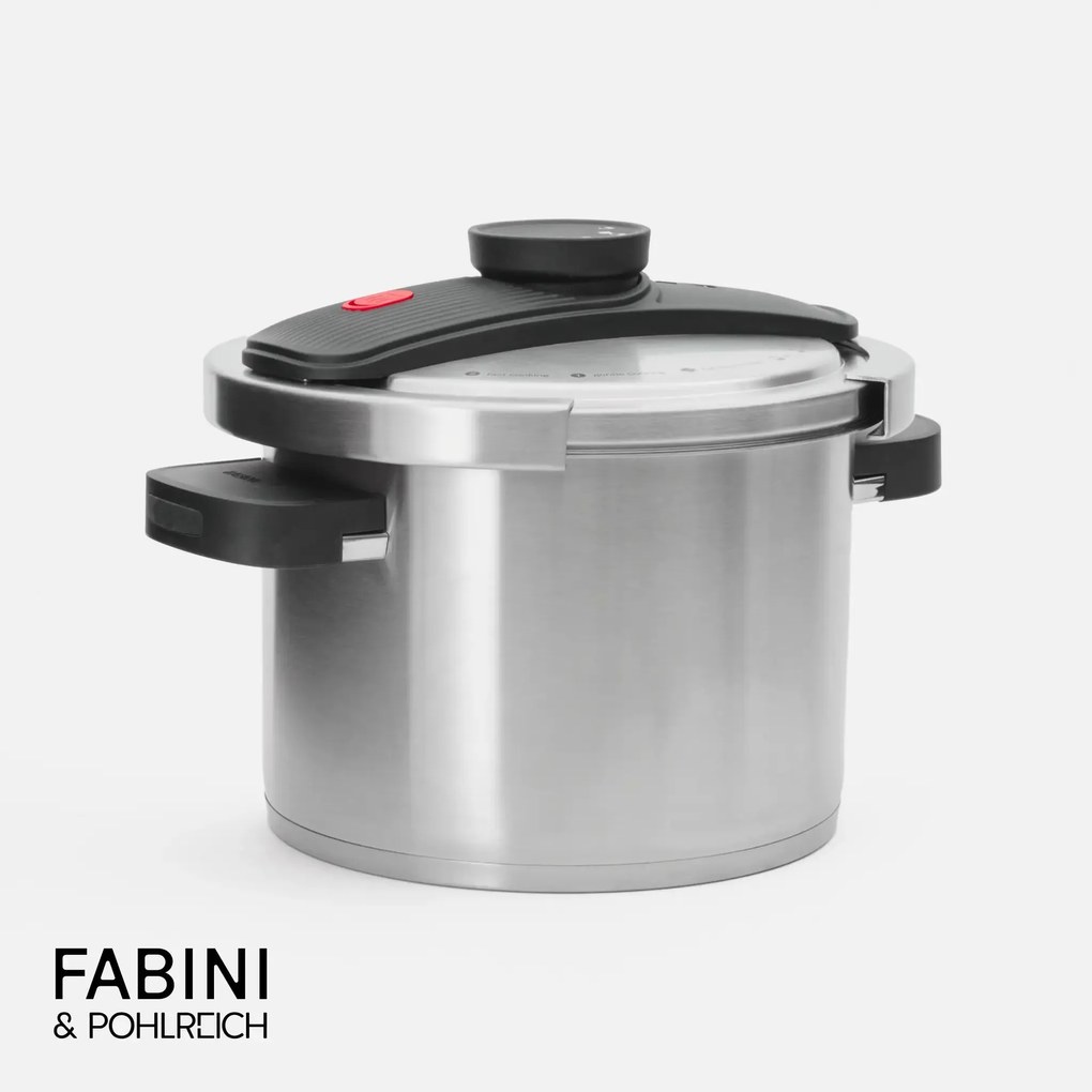Fabini Tlakový hrnec FABINI & Pohlreich, Ø 22 cm (6 l) - Nerezový tlakový hrnec