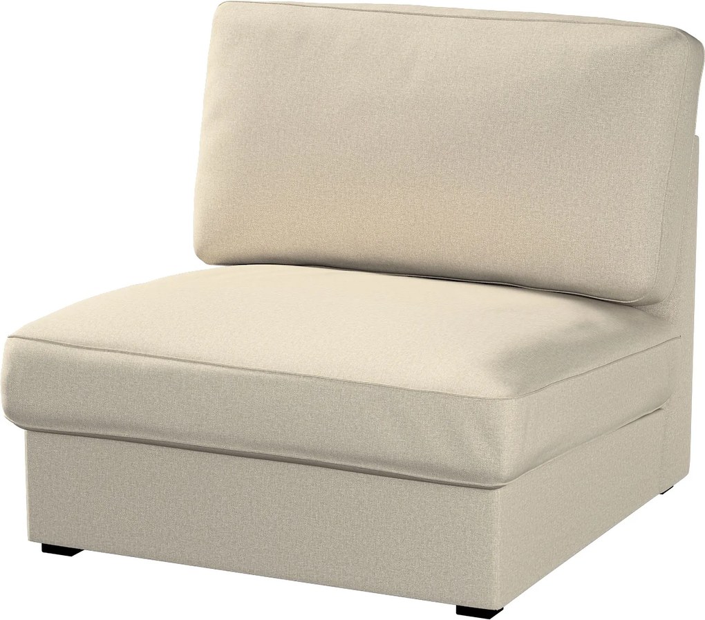 Potah na neskládací křeslo IKEA Kivik barva béžová látka pletený vzor