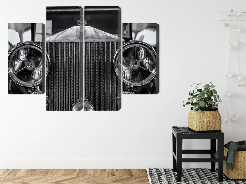 Vícedílný obraz Rolls Royce Zblízka Nedostatek Nedostatek Přírodní plátno 200x150
