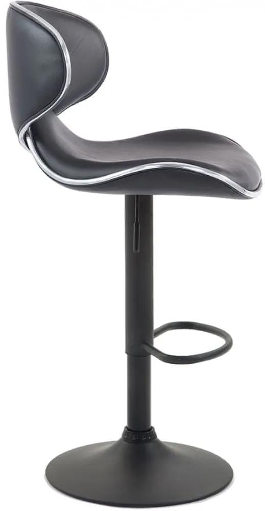 Bhm germany Barová židle Vega II., syntetická kůže, černá