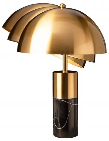 Stolní lampa Burlesque zlatý mramor černá / 41319