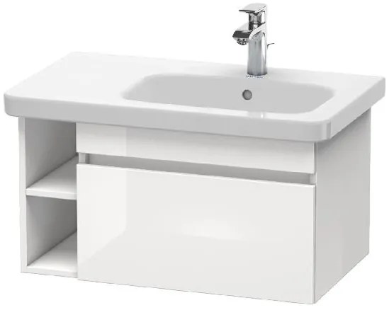 Duravit DuraStyle - Umyvadlová skříňka 40x73x45 cm, 1 zásuvka, lesklá bílá DS639302222
