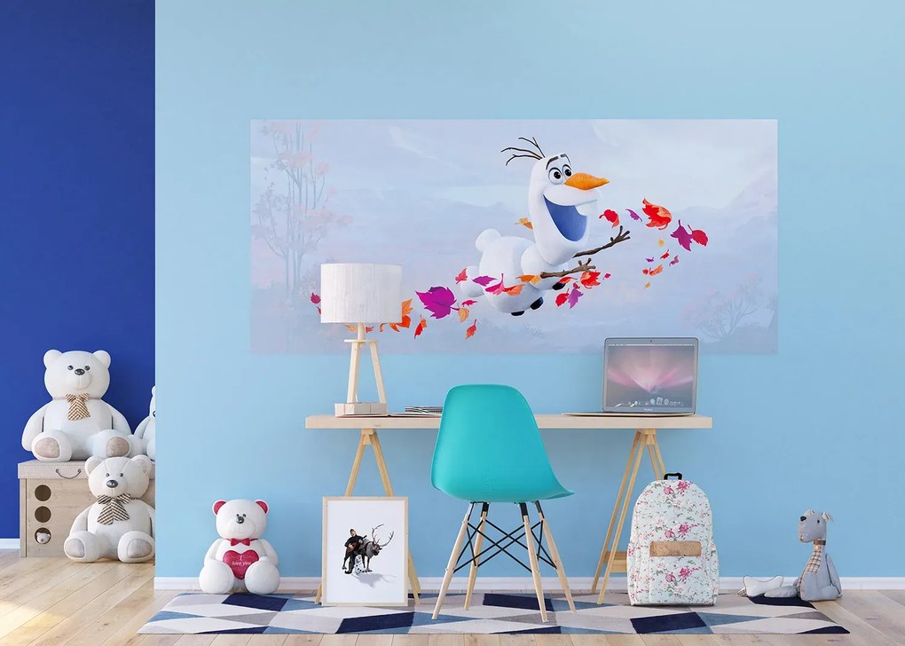 Dětská vliesová fototapeta na zed' Ledové království Olaf, Disney | 202 x 90 cm | DFTDNH 5385