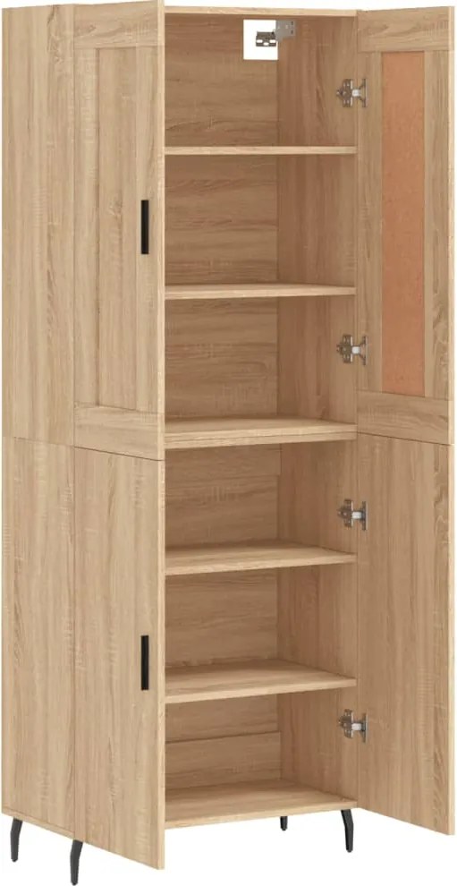 Skříň highboard dub sonoma 69,5 x 34 x 180 cm kompozitní dřevo 3199572
