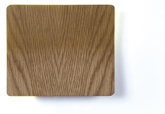 Dřevěné nástěnné svítidlo Kito Wall Rozměr: 137 mm x 160 mm