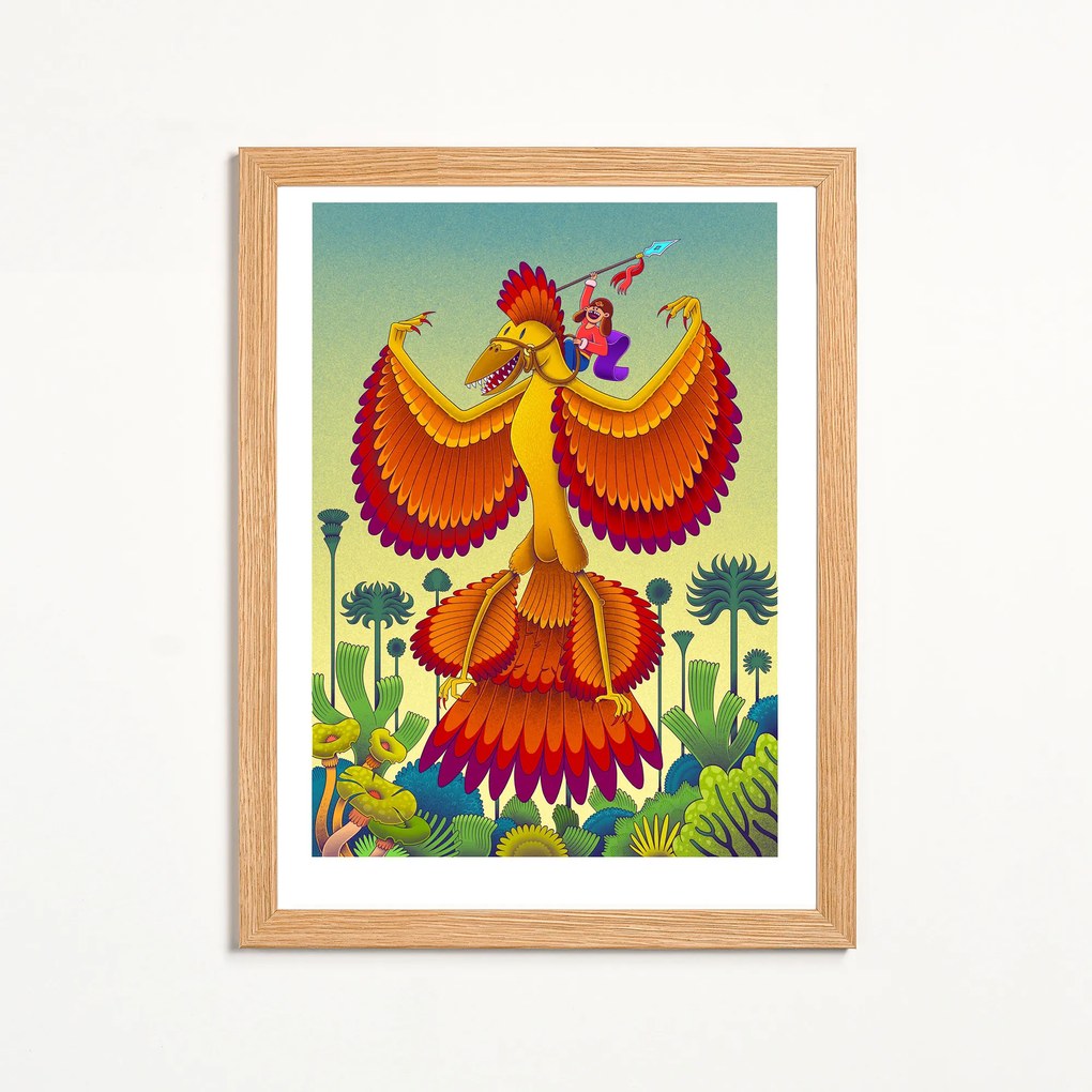 Dávid Soboň | Phoenix Rám: Černý, Velikost: 70 x 50 cm