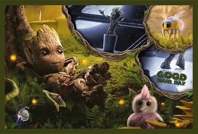 Trefl - Puzzle - Marvel: Já jsem Groot / 2x 200 dílků / 41 x 27.5 cm /
