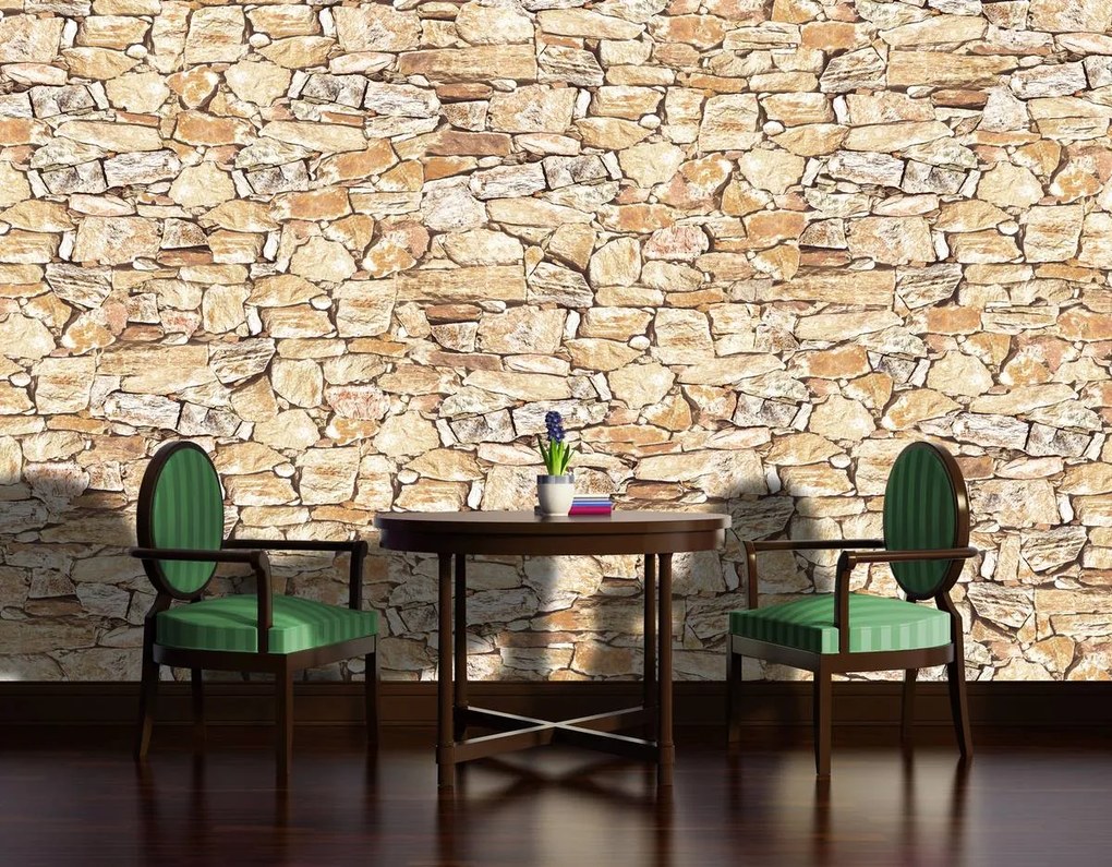 Fototapeta - Stone Wall Rock (152,5x104 cm)