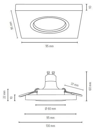 Spot-Light 2515174 - LED Podhledové svítidlo VITAR 1xGU10/5W/230V