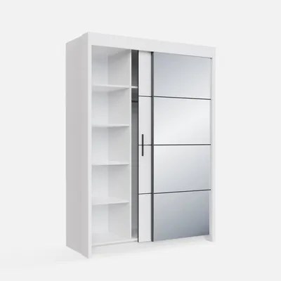 Zrcadlová skříň s posuvnými dveřmi 150 cm OTIS bílá