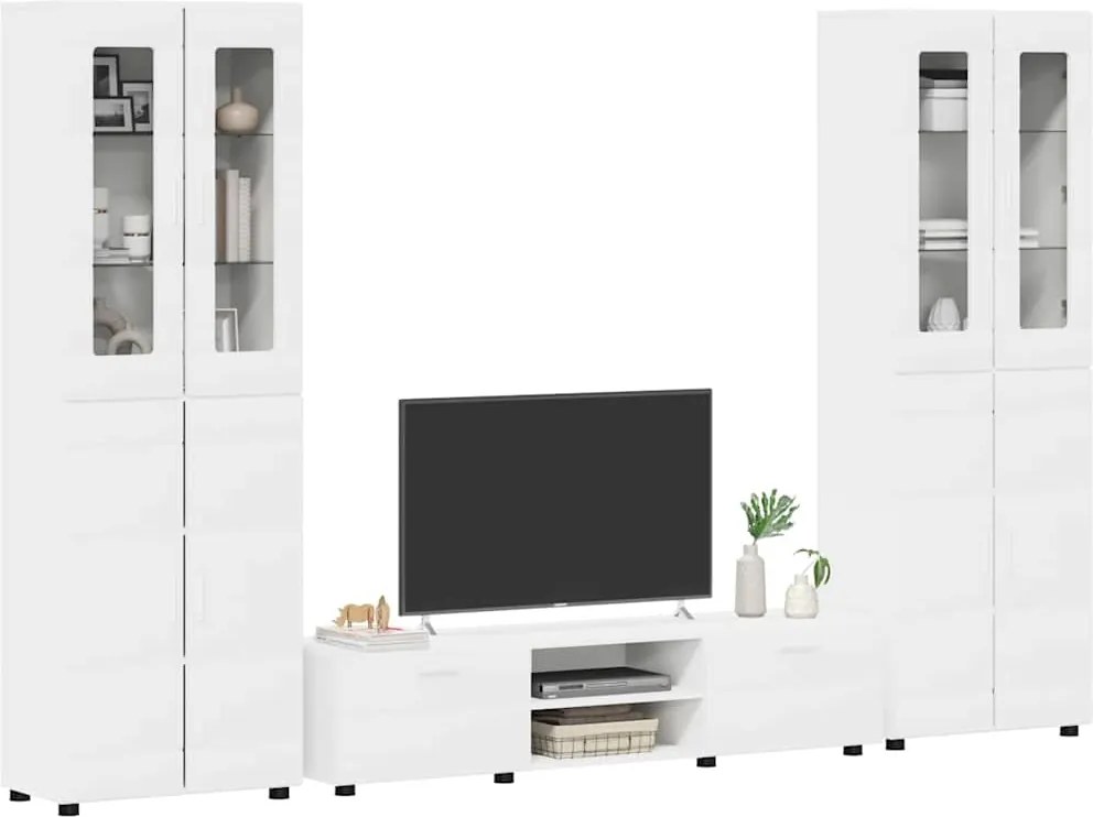 Sestava TV skříněk FLORIN 3 ks Bílá Kompozitní dřevo 3397994