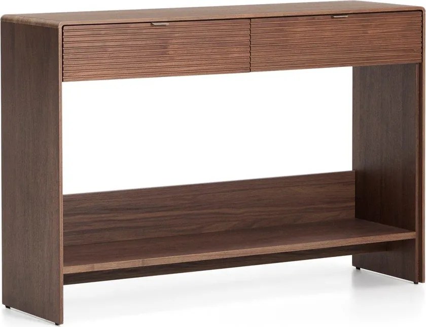 Komoda v dekoru ořechu v tmavě přírodní barvě 120x81x35 cm Norlen – Kave Home