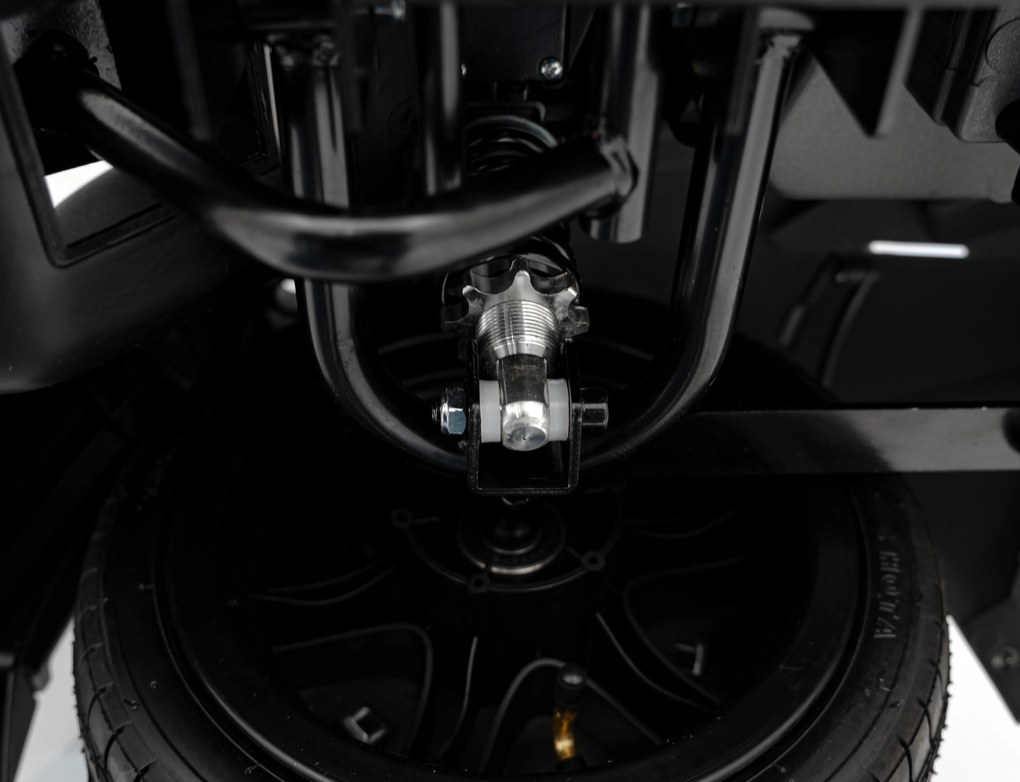 Ramiz Elektrické auto Lamborghini Aventador SV pro 2 děti Šedé + Bezkartáčový motor + Nafukovací kola + LED audio