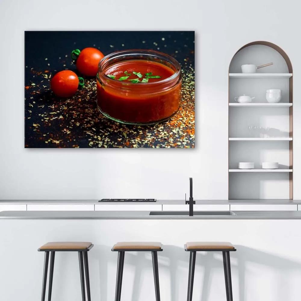 Obraz na plátně Rajčata Zelenina Kuchyně - 120x80 cm