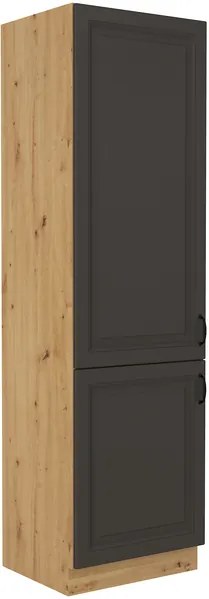 Kuchyňská skříňka Stilo 60 LO-210 2F korpus dub artisan, dvířka šedá