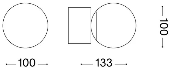 Ideal Lux - LED Nástěnné svítidlo PERLAGE 1xG9/3W/230V zlatá/bílá