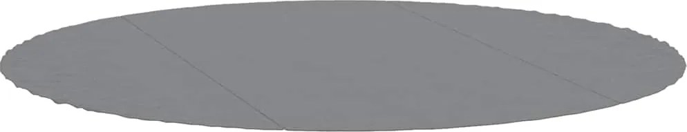 vidaXL Podložka pod bazén světle šedá Ø366 cm polyesterová geotextilie