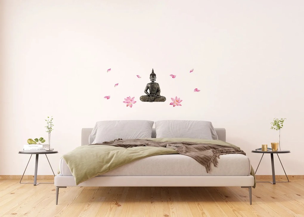 Samolepka na zeď Buddha | 42.5 x 65 cm | DSM3447