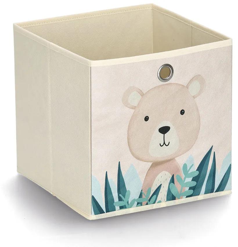 Zeller Dětský úložný box Bear 28x28x28 cm