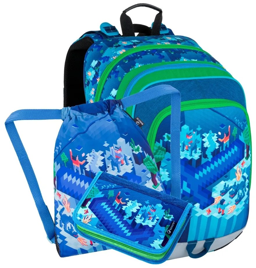 Bagmaster ALFA 21 B malý školní set pro prvňáčky - kostičky