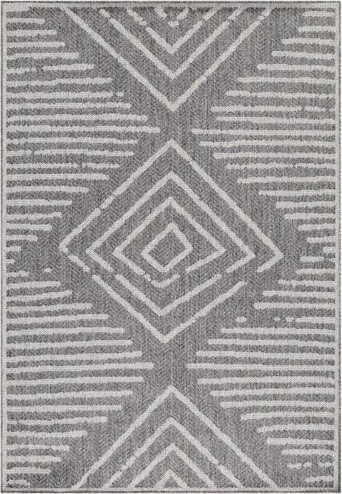 Ayyildiz, AKCE: 👣🛡️140x200 cm Kusový koberec Aruba 4902 grey – na ven i na doma + protiskluzová úprava, šedá, chodba / předsíň