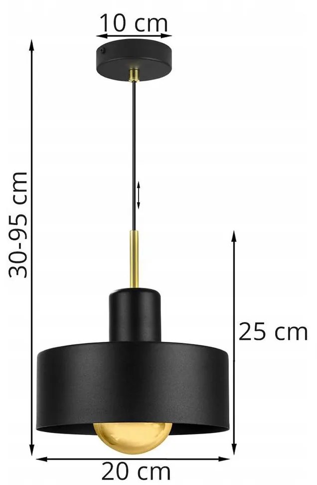 Závěsné svítidlo Barcelona, 1x kovové stínítko (výběr ze 2 barev), g