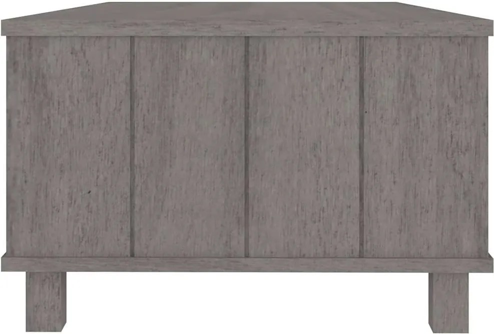 Konferenční stolek HAMAR světle šedý 100 x 55 x 35 cm borovice 340455