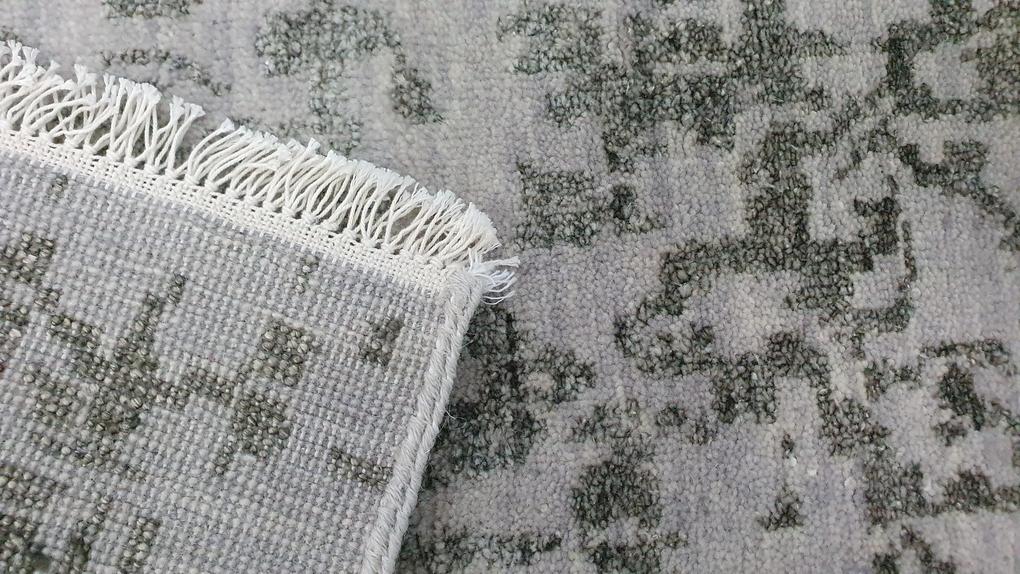 Diamond Carpets koberce Ručně vázaný kusový koberec Diamond DC-JK 1 silver/black - 245x305 cm
